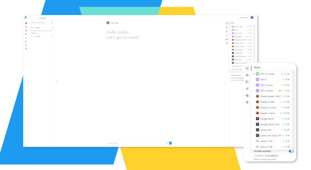 Chat with Gemini Pro, GPT-4, LLaMA | TeamAI Multi-LLM